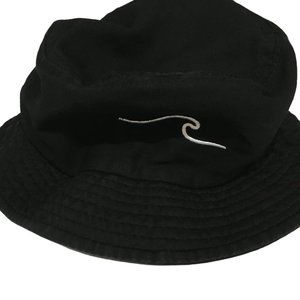 Accessories | Bucket Ocean Wave Hat Black Embroidered New | Poshmark